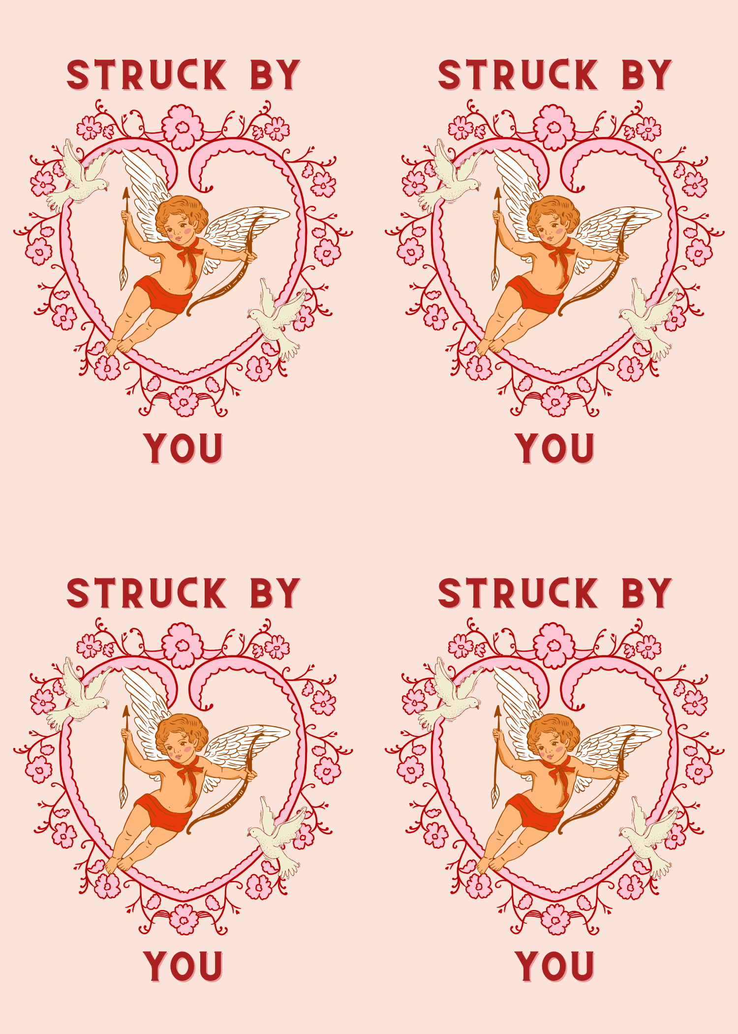 Free Printable Cupid Valentine's Day Cards - HOUSE of GOSSAMER